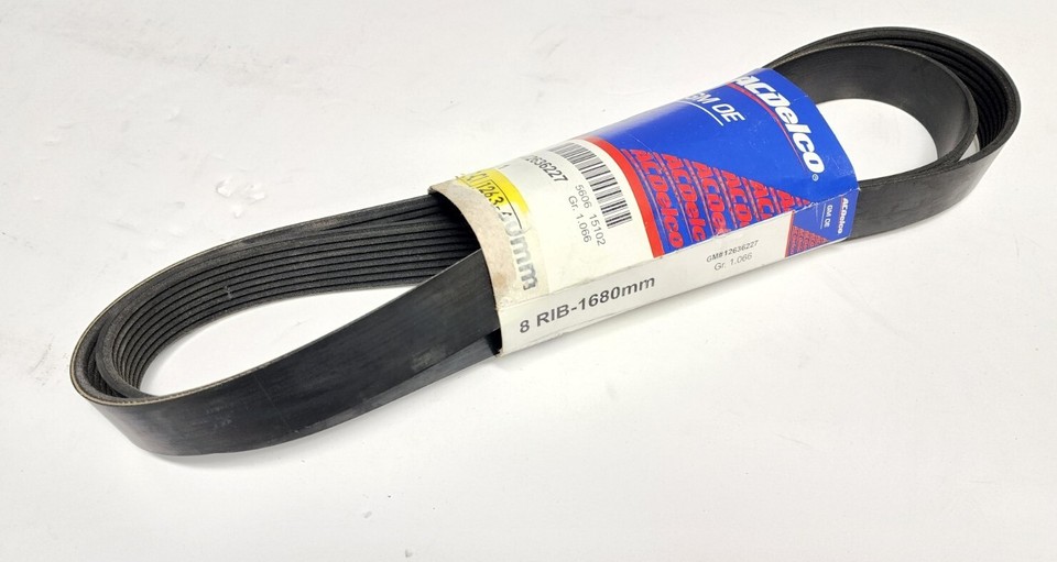 ACDelco GM OE Accessory Drive Belt Original Equipment 12636227 8 Rib ...