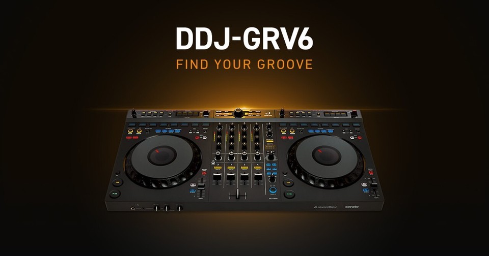 AlphaTheta DDJ-GRV6 DJ Controller with Groove Circuit and 4-channel ...
