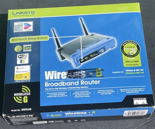 Linksys WRT54G 2.4GHz 802.11g Wireless G Router Speed Booster New Open ...