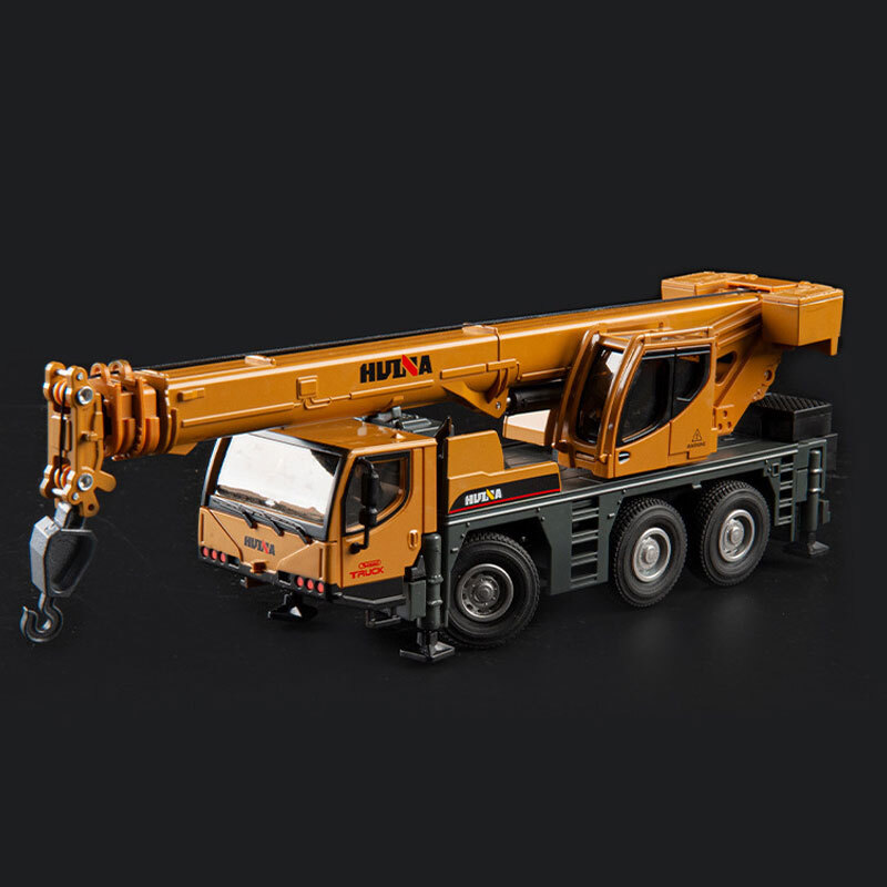 1:50 Scale Crane Truck Model Construction Vehicle Diecast Metal ...