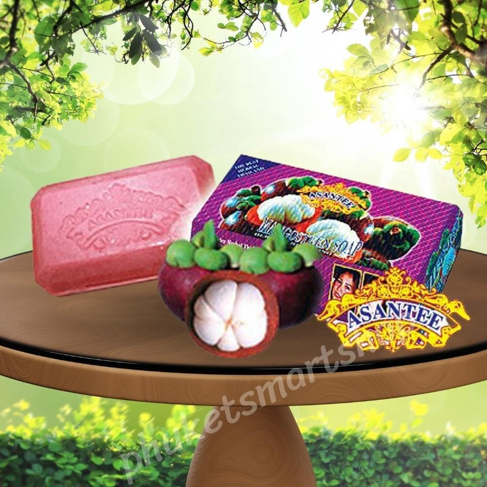 Asantee Mangosteen Bar Soap Queen of Thai Fruits Radiant Blemish Free ...