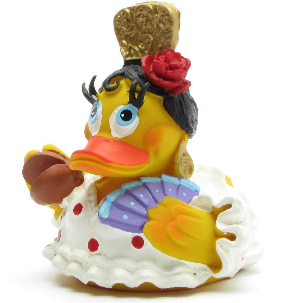 Rubber Duck Bath Duck Flamenco dancer - white Ducky Rubber Duckie | eBay