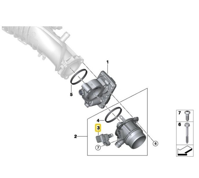 for MINI Genuine Manifold Absolute Pressure Sensor 13628637897 for sale ...