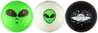 Aliens UFO Spaceship Golf Ball Gift Set | eBay