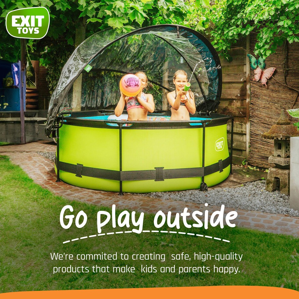 EXIT Toys 104" Multifunctional Pool Cover Dome for Outdoor Swimming ...