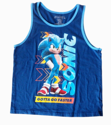 Sonic Kids Tank Top" Sonic Gotta Go Faster" Size Large | eBay