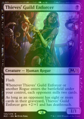 MTG Magic the Gathering Thieves' Guild Enforcer (125/470) Core Set 2021 ...