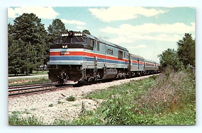 Postcard Train Amtrak's Panama Limited P30CH Unit Number 723 Locomotive ...