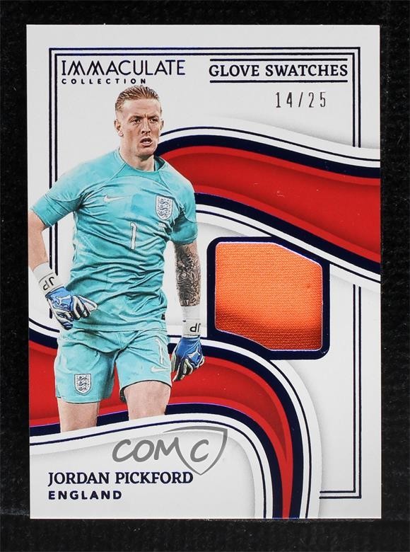 Jordan Pickford 2023 Immaculate #GS-JP Glove Swatches - Parallel Price ...