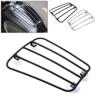Motorcycle Universal Suction Cup Fuel Gas Tank Parcel Rack For Harley ...