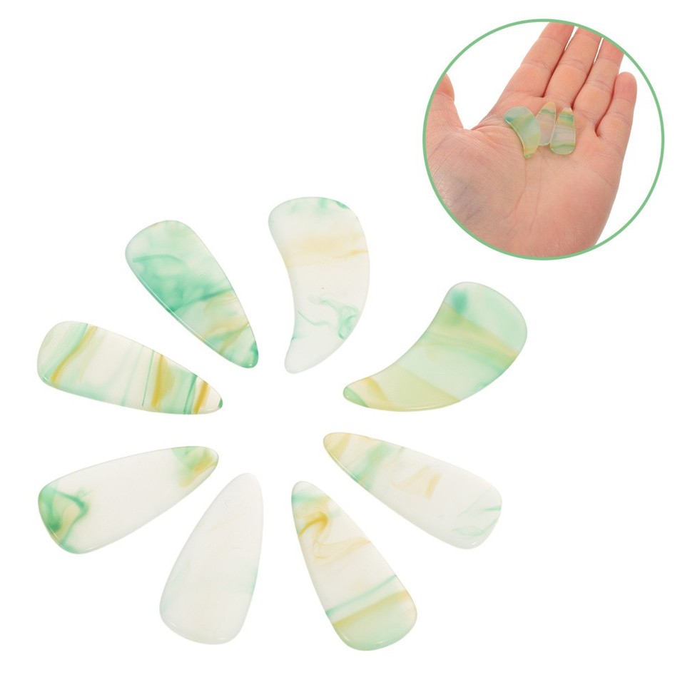 8pcs Reusable Chinese Zither Finger Picks - Dual Arc Shaped Guzheng ...