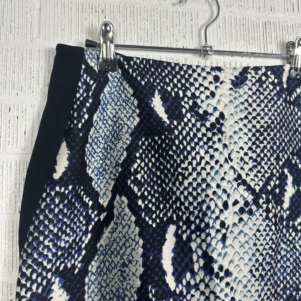 Diane Von Furstenberg Women's Snake Skin Pattern Straight Pencil Skirt ...