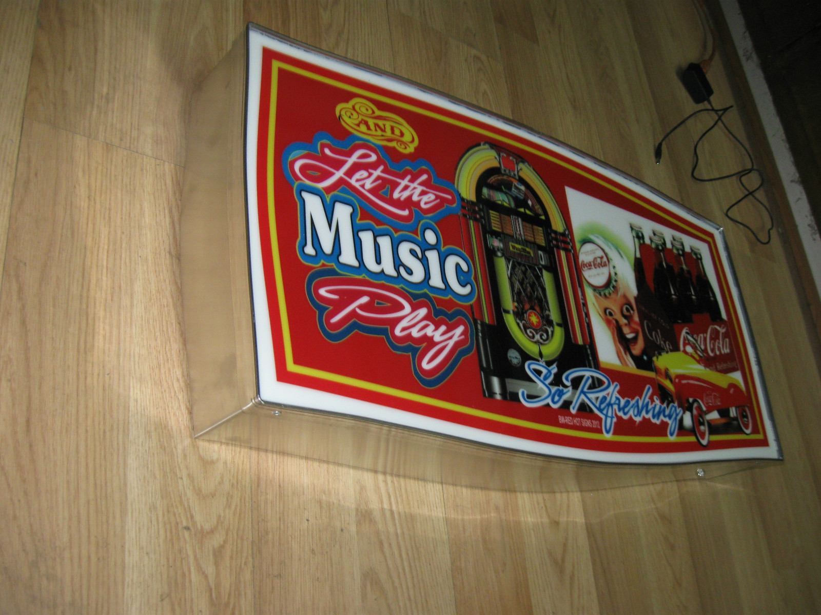 Vintage LED Lighted Sign: Coca-Cola, Jukebox, "Sprite Boy, Pedal Car ...