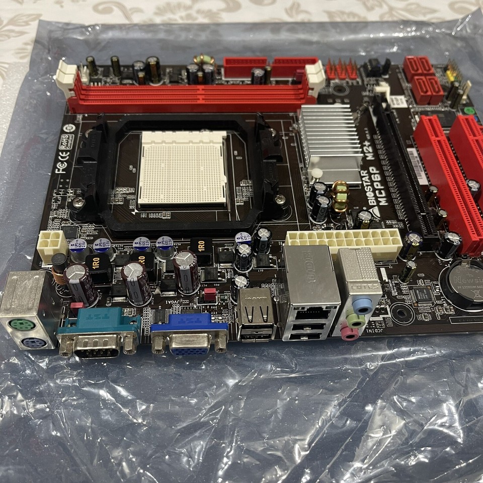 Biostar MCP6P-M2+ Socket AM2 AMD DDR2 Serial 95W WIN7 XP Micro ATX ...