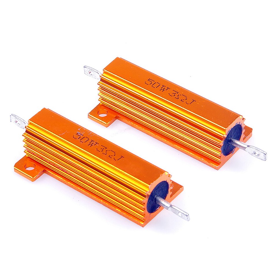 RX24 50W Golden Aluminium Load Resistor Wirewound Power Resistor 0.1 ...