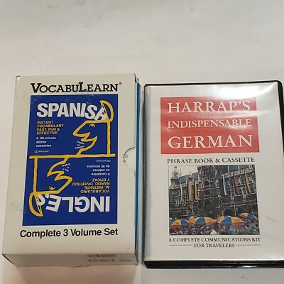 Audio Book Lot on Cassette Language Learning Spanish & Germany Missing ...