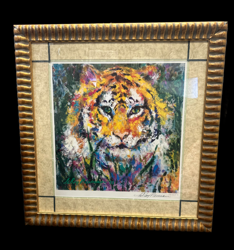 LeRoy Neiman PORTRAIT OF THE TIGER Lithograph Newly Custom Framed ...