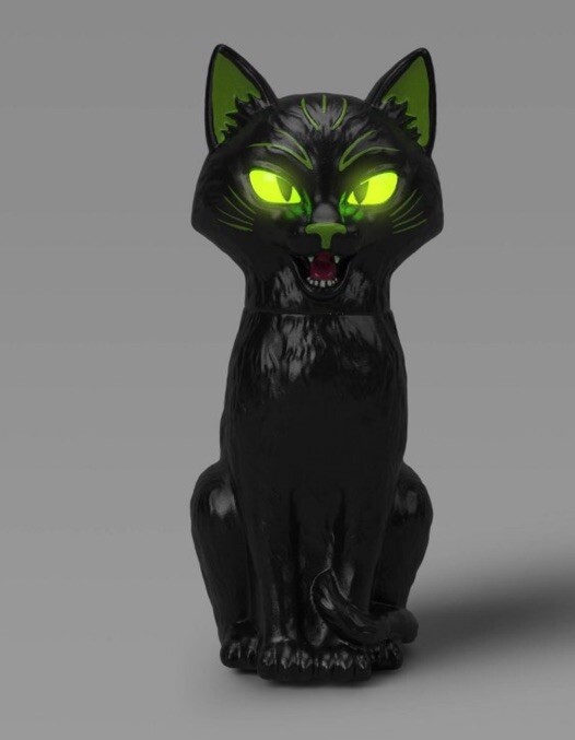 Target Halloween Cat Blow Mold Hyde & Eek Light Up Sound Moves Black ...