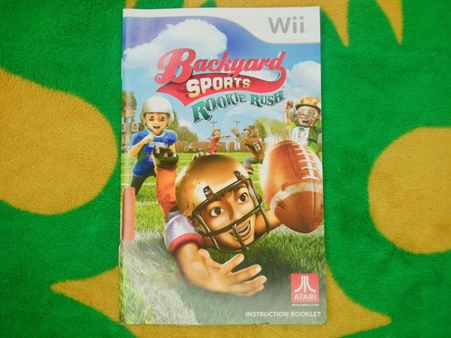 Backyard Sports Rookie Rush Nintendo Wii Manual Only | eBay