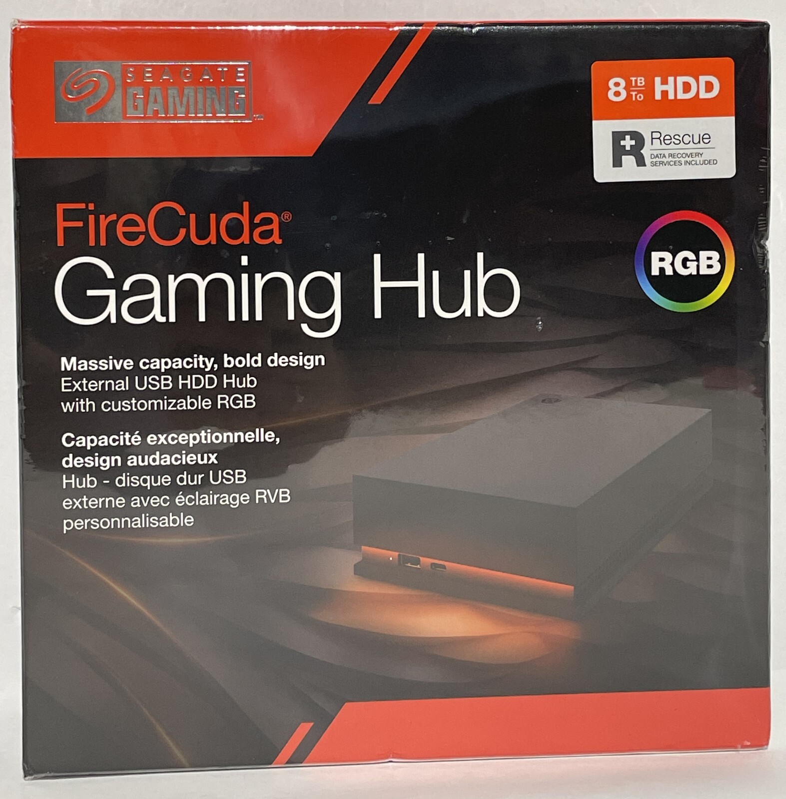 Seagate 8TB External FireCuda Gaming Hub STKK8000400 Hard Disk Drive ...