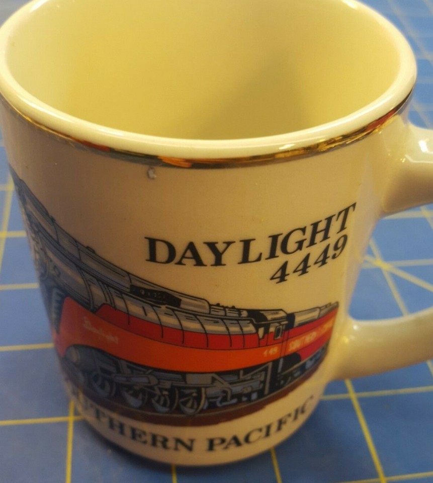 Vintage The Mugger Southern Pacific Daylight 4449 Train Coffee Mug ...