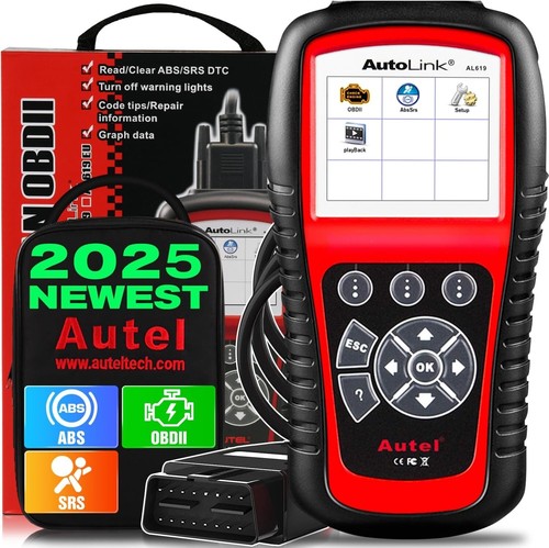 Autel AutoLink AL619 OBD2 Diagnostic Scanner Engine Fault Codes Reader ...