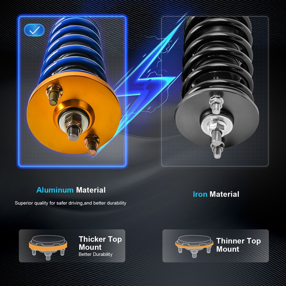 Adjustable Height Coilovers Struts For 1993-2000 Honda Civic 94-01 ...