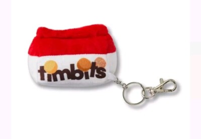Tim Hortons 2024 Plush Timbits Box Bag Charm Keychain Clip NEW Canada ...