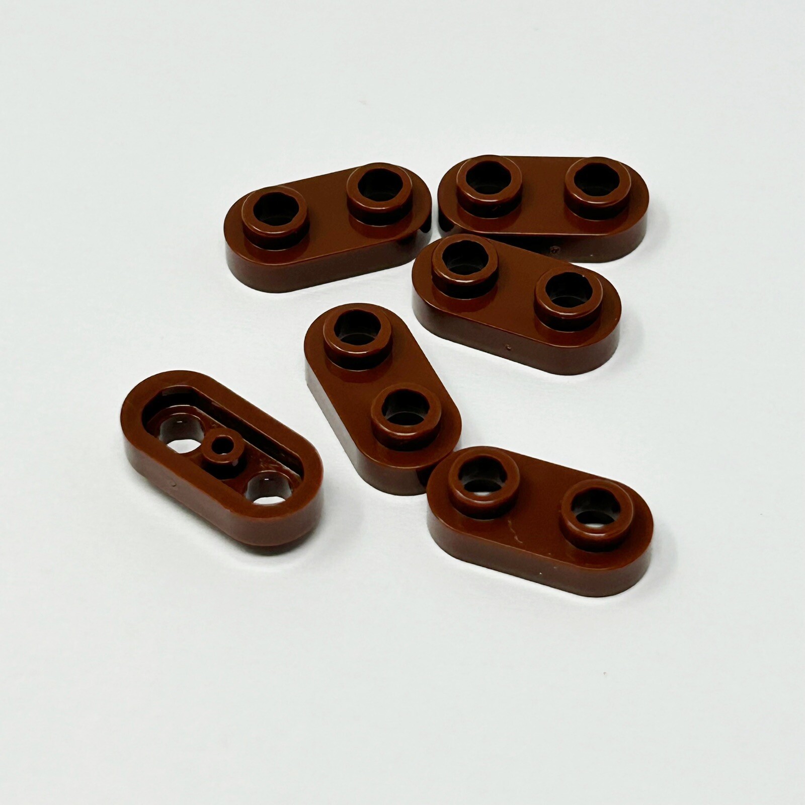 35480 LEGO Parts Plate Modified 1x2 Rounded w/ 2 Open Studs REDDISH ...