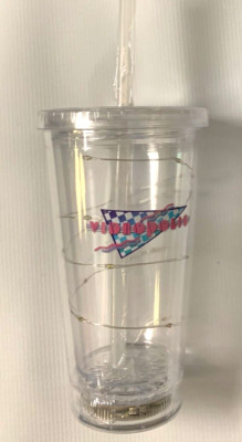 Disneyland 80s Nite Videopolis Light Up Tumbler Disney Cup with Straw ...