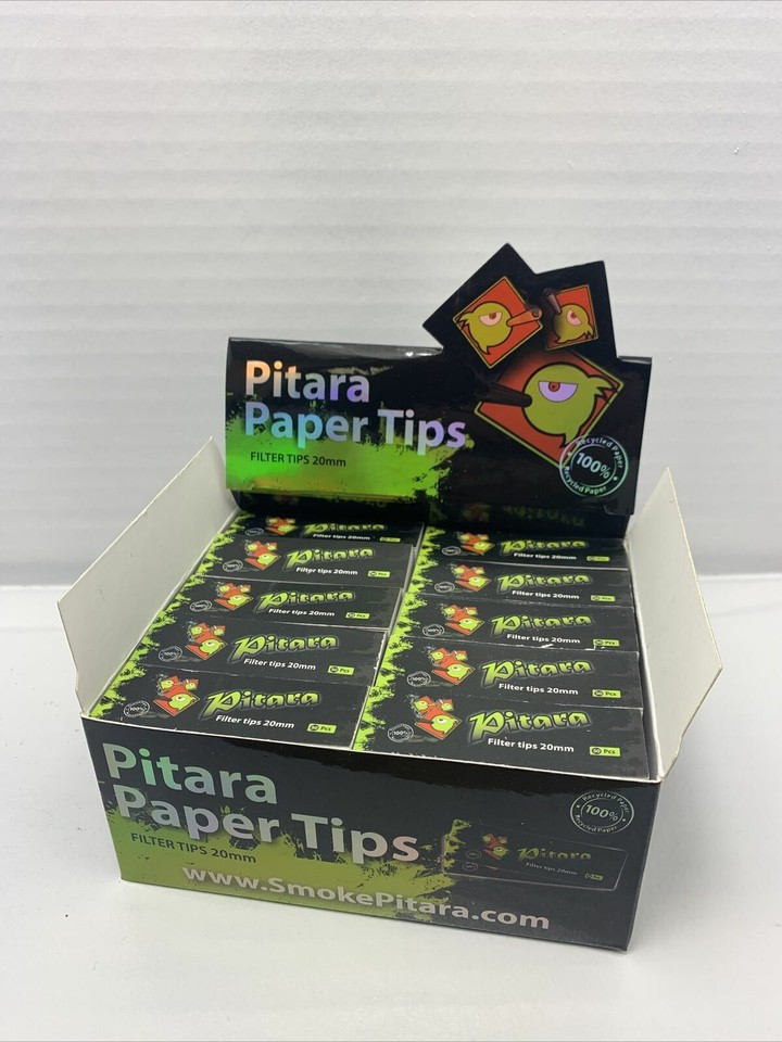 DISPLAY BOX PITARA 100% RECYCLED Raw Paper Filter Tips Cigarette ...