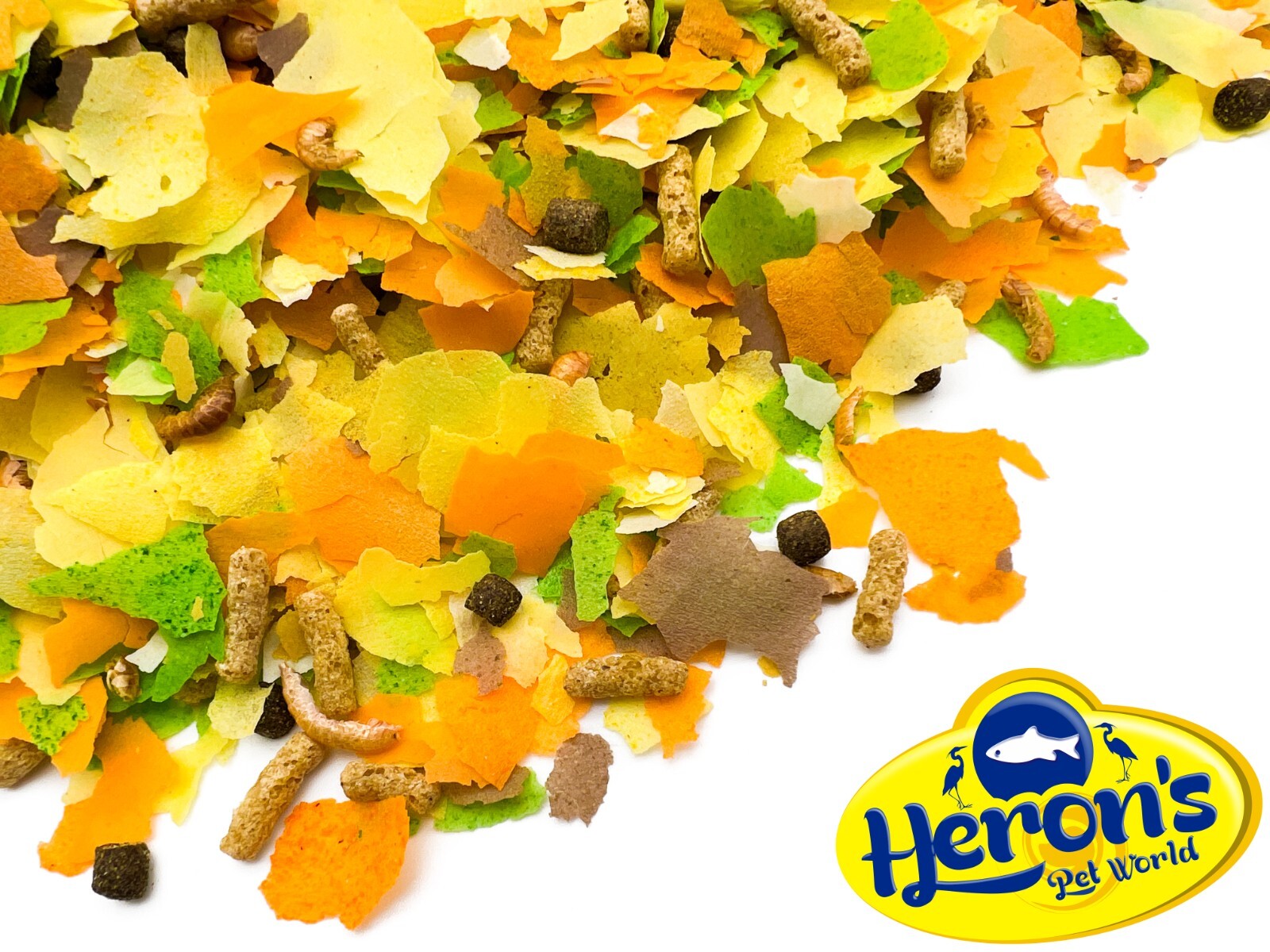 HERONS Ultra Pond Flakes | KOI CARP GOLDFISH ORFE COLDWATER FISH POND ...