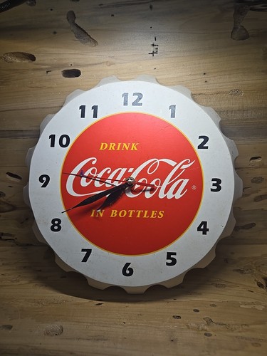Coca Cola Bottle Cap Wall Clock Sunbelt Officiall Licensed Drink In ...