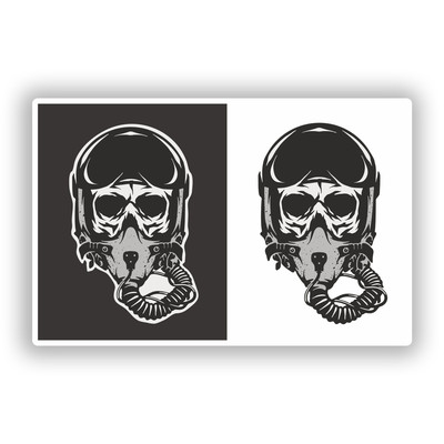 2 x Pilot Skulls Vinyl Stickers Travel Luggage #10257Â | eBay UK