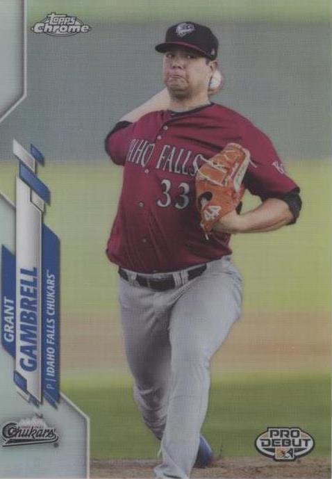 2020 Topps Pro Debut - Chrome Grant Gambrell #PDC-76 Refractor /99 (RC ...