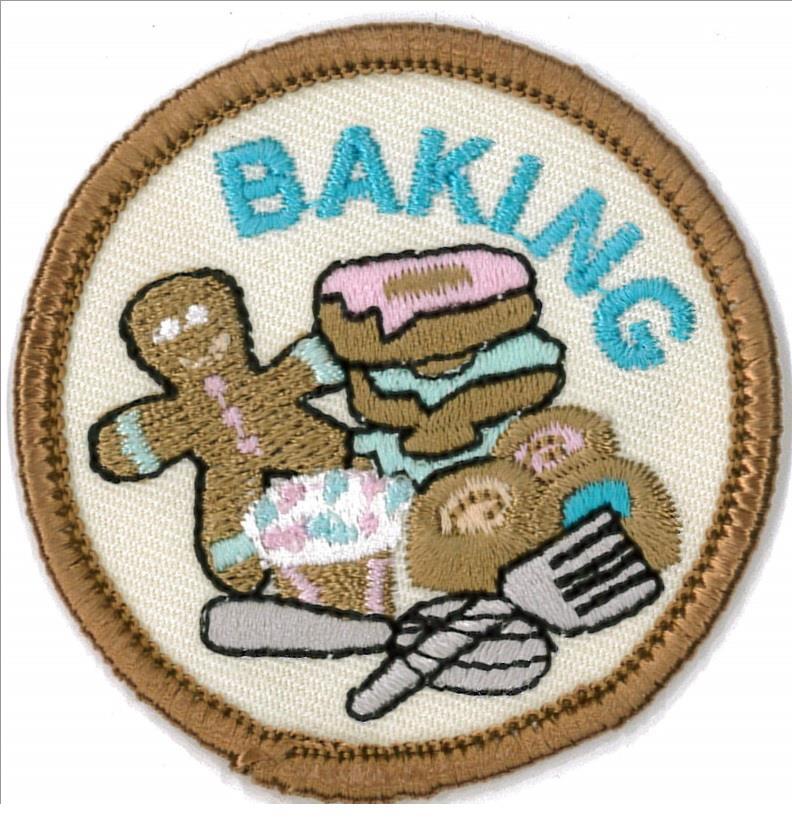 Boy Girl Cub BAKING FUN Cookies Bread Baked Patches Badges Crests ...