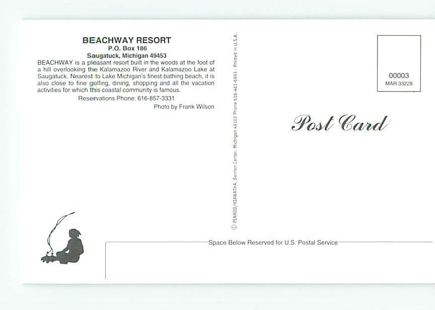 Unused 1980's BEACHWAY RESORT MOTEL Saugatuck Michigan MI c4255@ | eBay