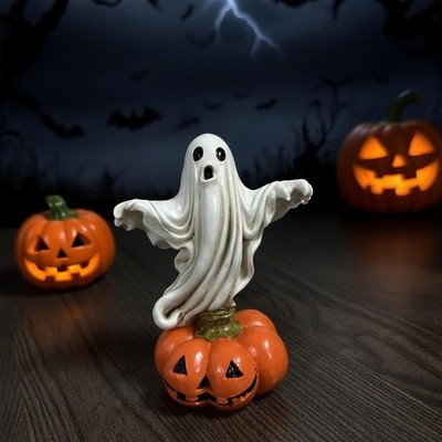 Halloween Ghost Figurine, Cute Ghost Halloween Decorations Spooky ...