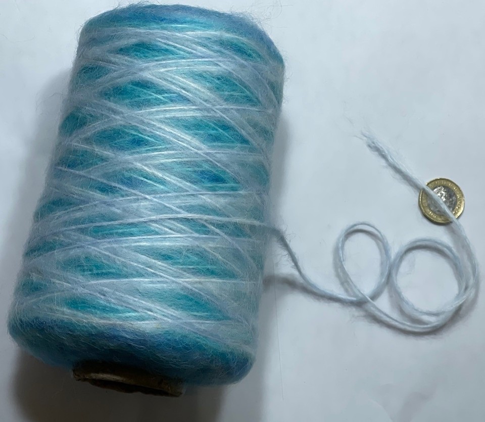 Job lot knitting crochet yarn wool cone Luxury MOHAIR Gradient DK Yarn ...