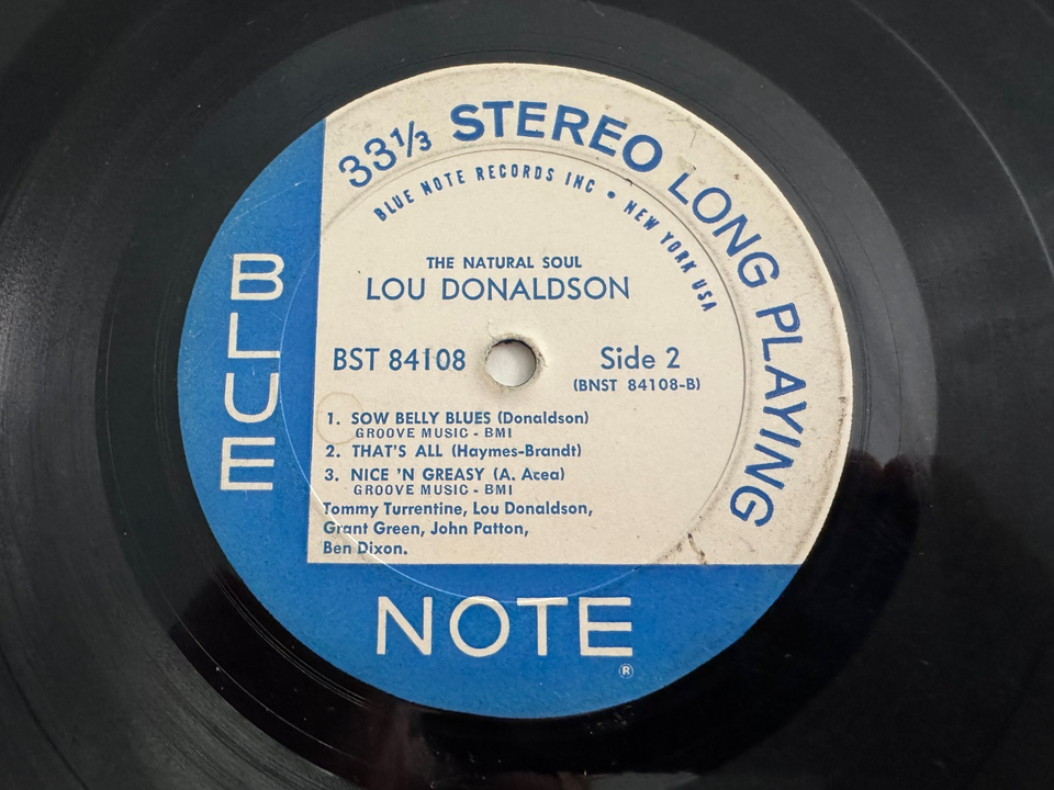 Lou Donaldson Blue Note 84108 LP "The Natural Soul" NY,USA ~ Van Gelder ...