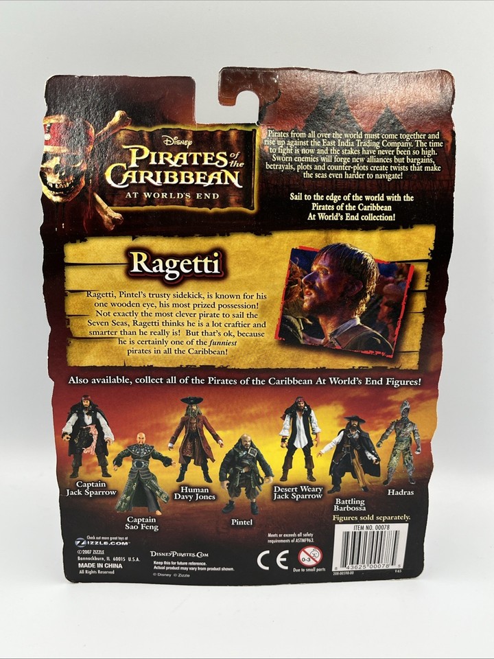 Singapore Battling Ragetti Figure #78 Pirates Of Caribbean Zizzle 2007 ...