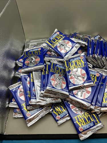 91 Fleer Ultra Baseball Sealed Wax Pack Qty75 Wax Packs | eBay