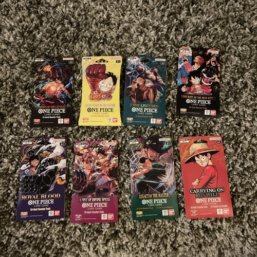 One Piece TCG Sleeved Booster Pack Lot of 8 Assortment Sealed (OP6 ...