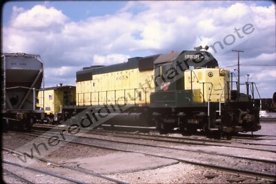 Original Slide Chicago & NorthWestern CNW 6658 EMD SD38-2 Proviso ILL 9 ...