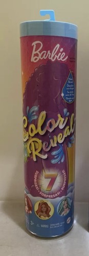 1 PACK Barbie Color Reveal Mermaid Doll -7 Unboxing Surprises Rainbow ...