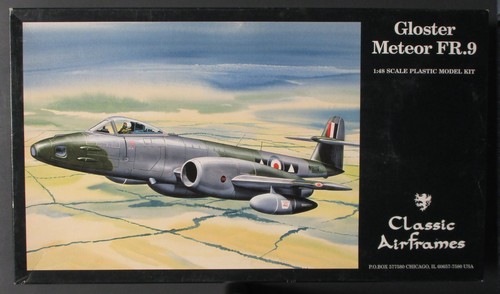 Classic Airframes 1/48th Scale Gloster Meteor Fr. 9 Model Kit No. 457 ...