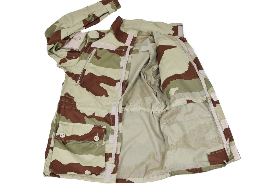 Genuine French army parka Feline T4 S2 combat jacket Desert camo France ...