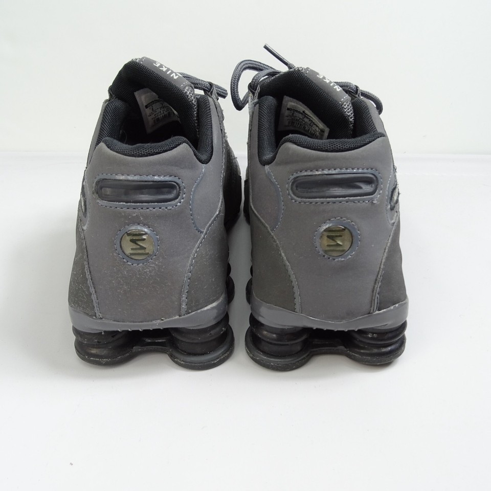 Nike Shox NZ Shoes Men's 8 Dark Gray Grey Suede Leather Running 378341 ...