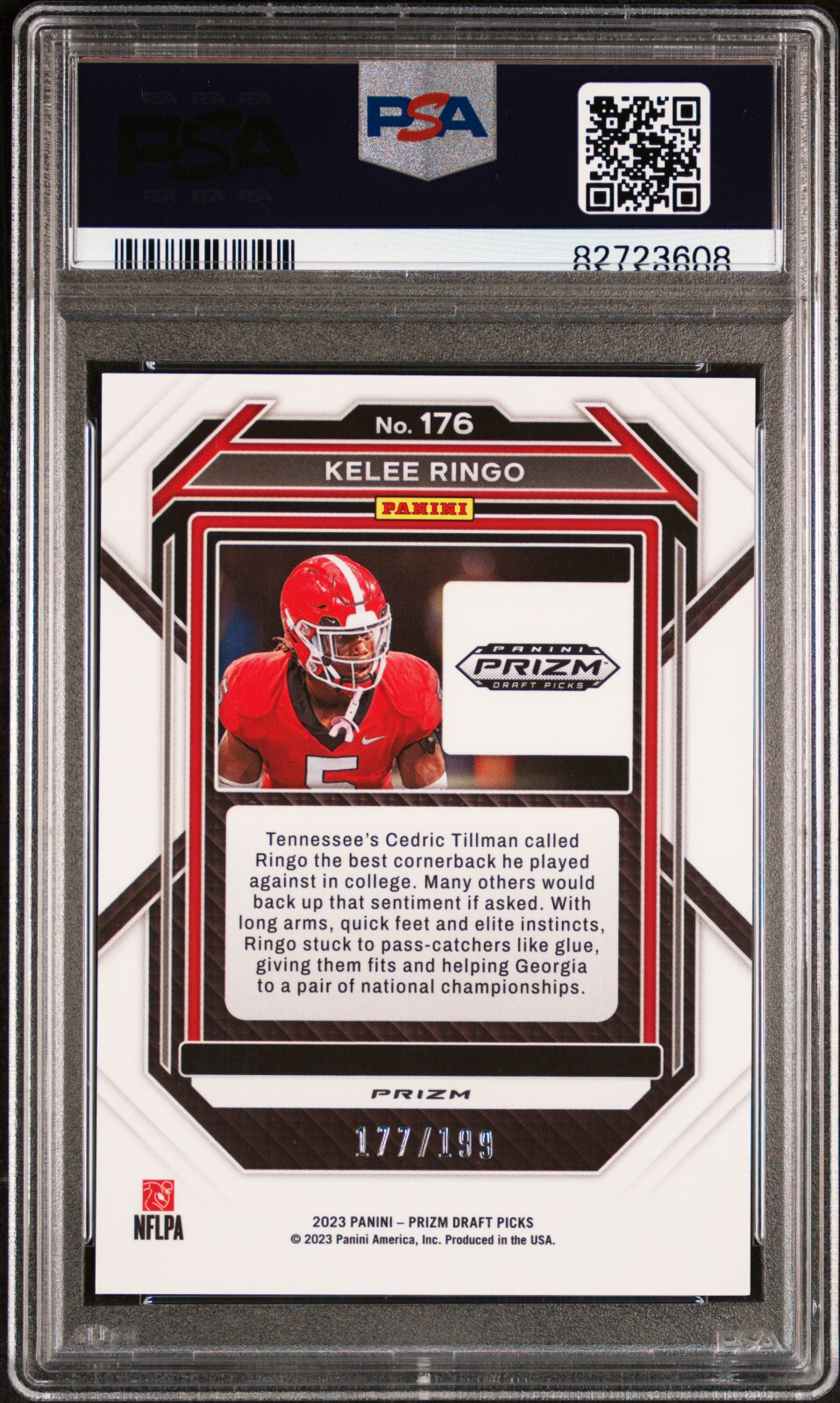 2023 Panini Prizm Draft Picks - Kelee Ringo #176 Blue Prizm /199 (RC ...