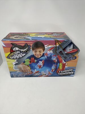 Shreddin' Sharks Tsunami Showdown Playset for Collectible Stunt Figures ...